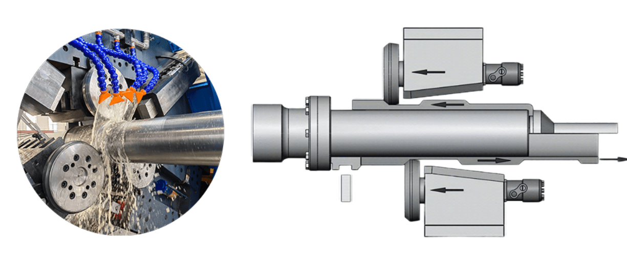 Pressure vessel flow forming machine | Automatic Metal Form